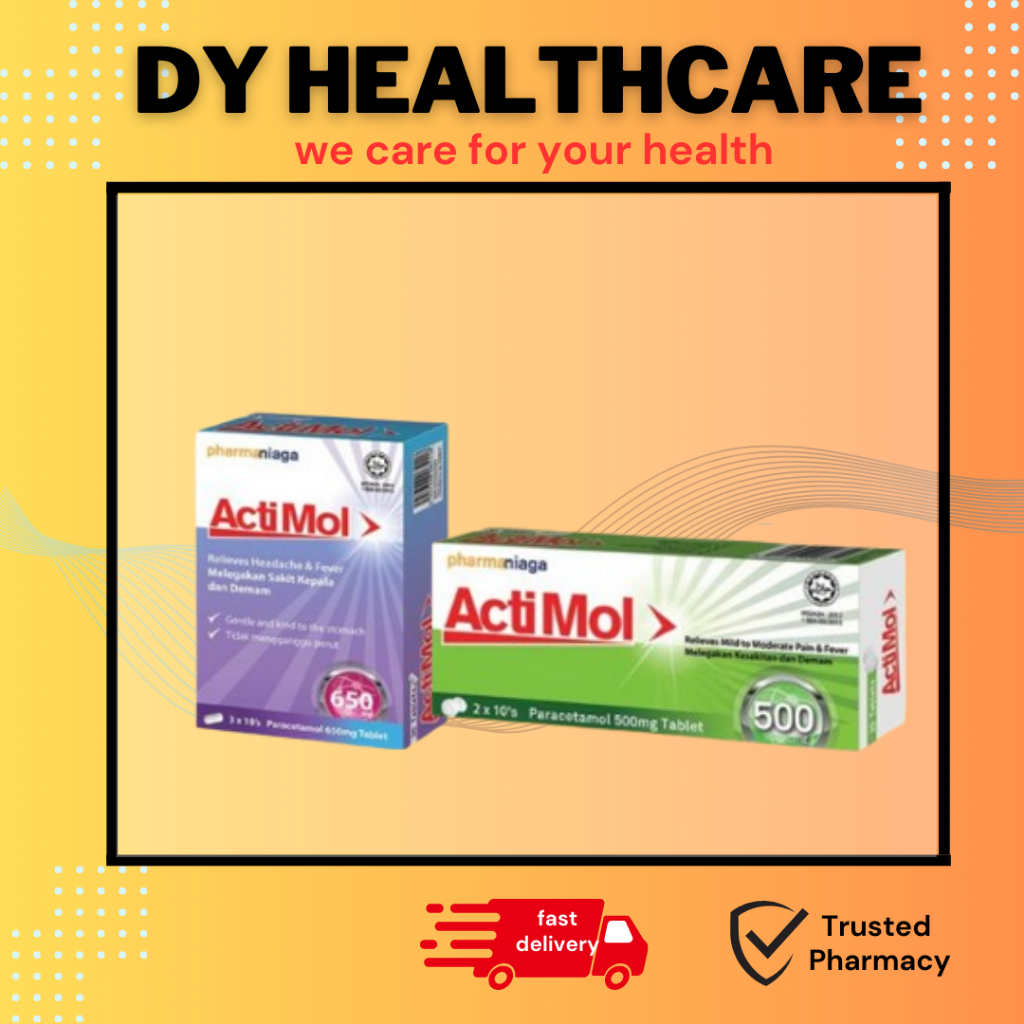 Actimol 500mg/650mg 10 Tablets (1 Strip) | Shopee Malaysia