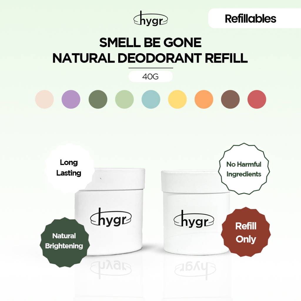 hygr Natural Refillable Deodorant Stick (40g) | Shopee Malaysia
