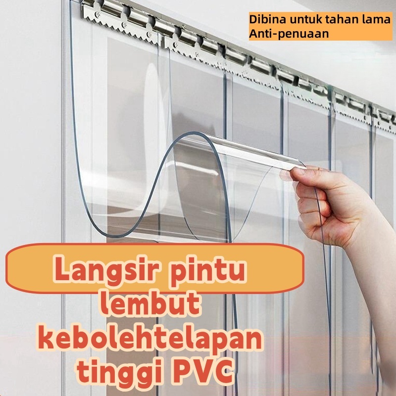 Pvc Curtain&PVC Curtain Strip Hanger 304 Stainless Steel Holder Set ...
