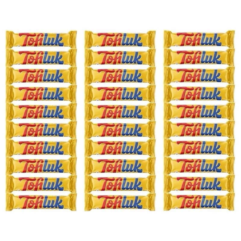 Tofiluk / Safari Caramel Crunch Chocolate Bar 10g - (Pack of +-30 ...