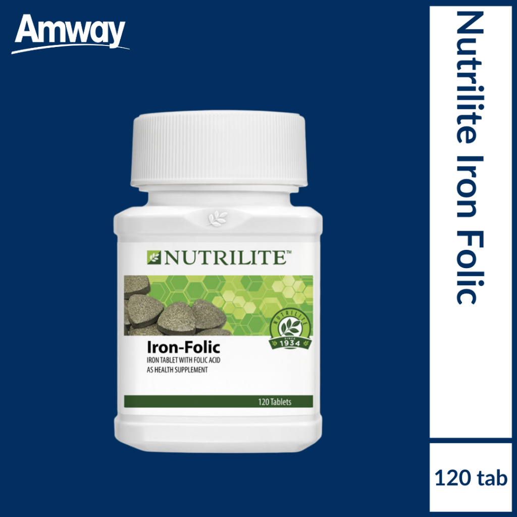 Amway Nutrilite Iron Folic | Anemia Fatigue Energy Booster 铁叶酸 红血球支持 ...