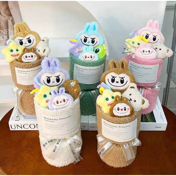 Labubu Bouquet ,Labubu Wedding Decor Plush Doll Bouquet | Shopee Malaysia