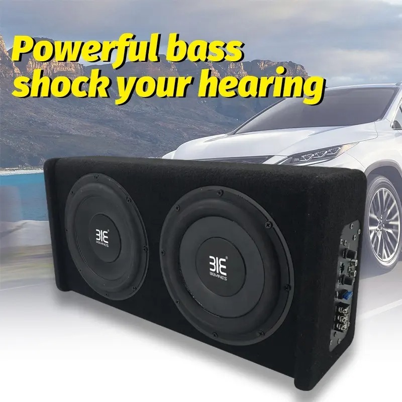 Bemines Tc-0802 Black Stereo Subwoofer Trapezoidal Subwoofer Passive ...