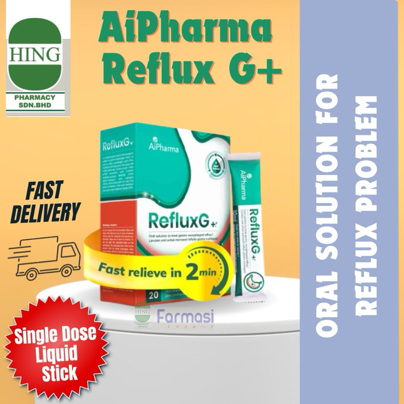 AiPharma RefluxG Sachet ( 10ml Per Sachet ) ( 20 Sachets ) | Shopee ...