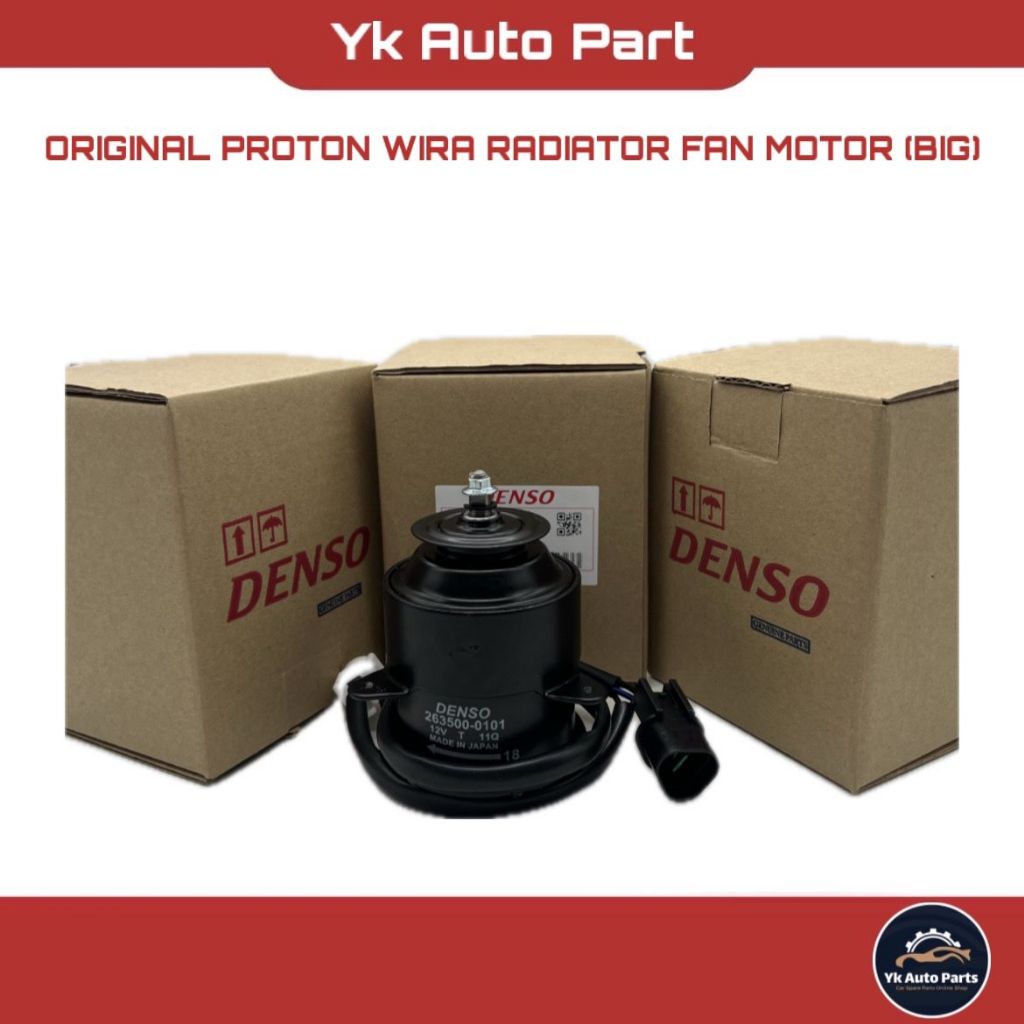ORIGINAL DENSO RADAITOR AIRCOND FAN MOTOR PROTON WIRA 1.3/1.5(BIG)PART ...