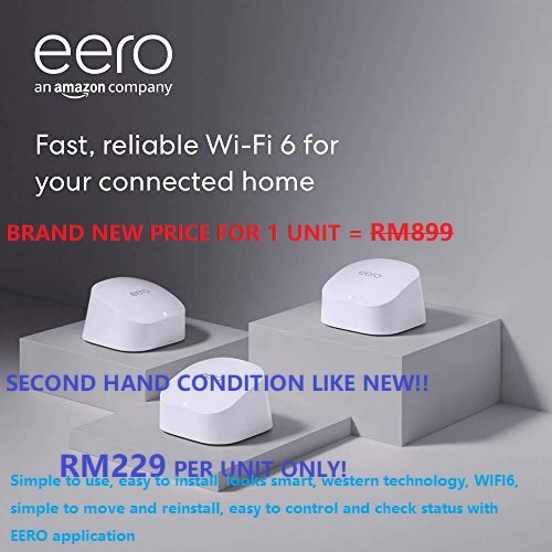 Amazon EERO 6+ Mesh Wi-Fi 6 Router Mesh (REFURBISHED) 1 Unit | Shopee ...