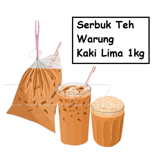 Serbuk Teh Warung Kaki Lima (Berat: 1kg ) / Teh Tarik, Teh Ais Ikat ...