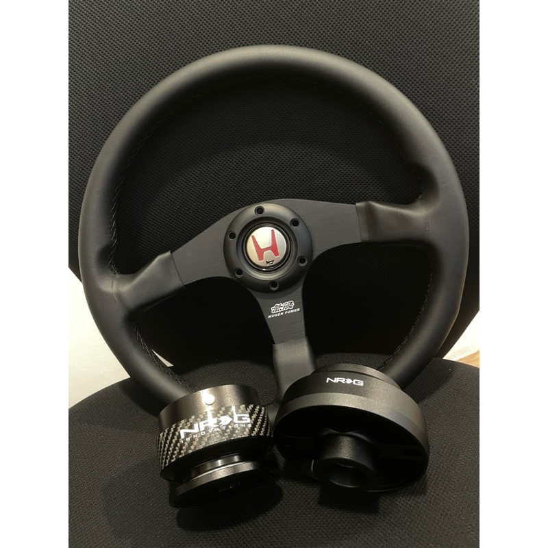 HONDA MUGEN STEERING WHEEL LEATHER/ALCANTARA SUEDE NRG COMBO SET JDM ...