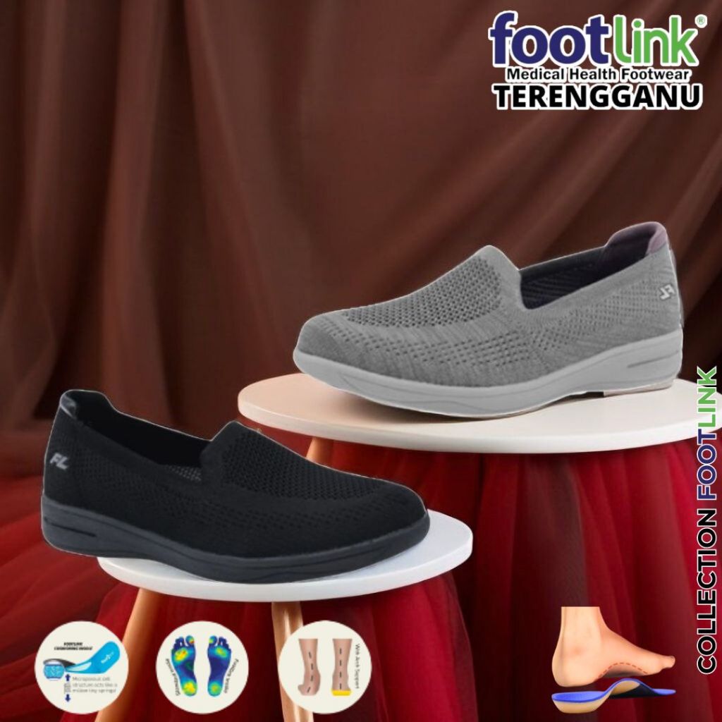 Footlink EV 6036 & EV 7036 Health Women Shoe | Shopee Malaysia