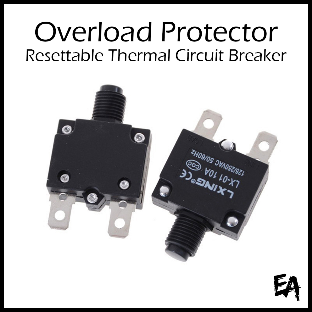 Overload Protector Switch Resettable Thermal Circuit Breaker | Shopee ...