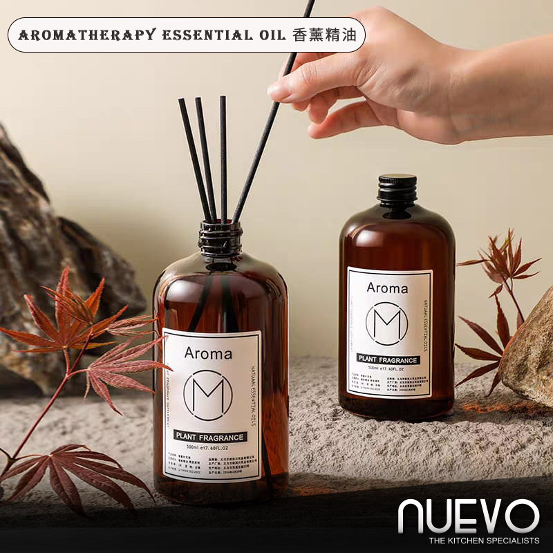500ml Plant Aromatherapy Oil Diffuser Refill Air Freshener Essential ...