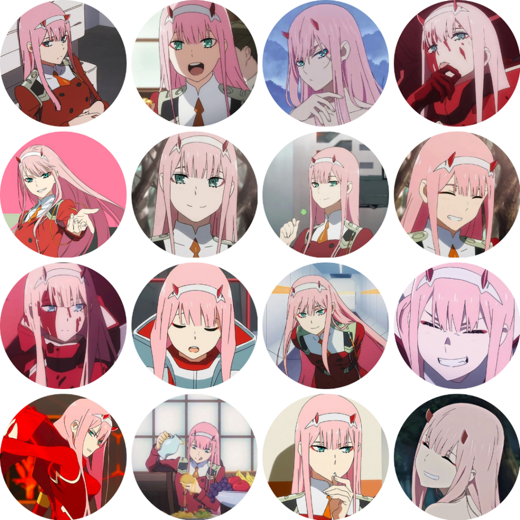 Darling In The Franxx Zero Two Button Badge 58mm | Shopee Malaysia