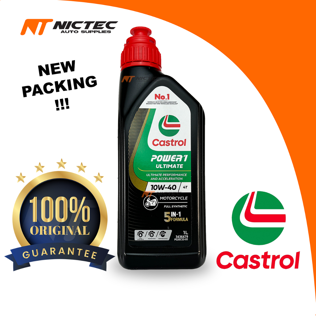 CASTROL POWER 1 ULTIMATE 4T 10W-40 FULL SYNTHETIC TECHNOLOGY FOR ...