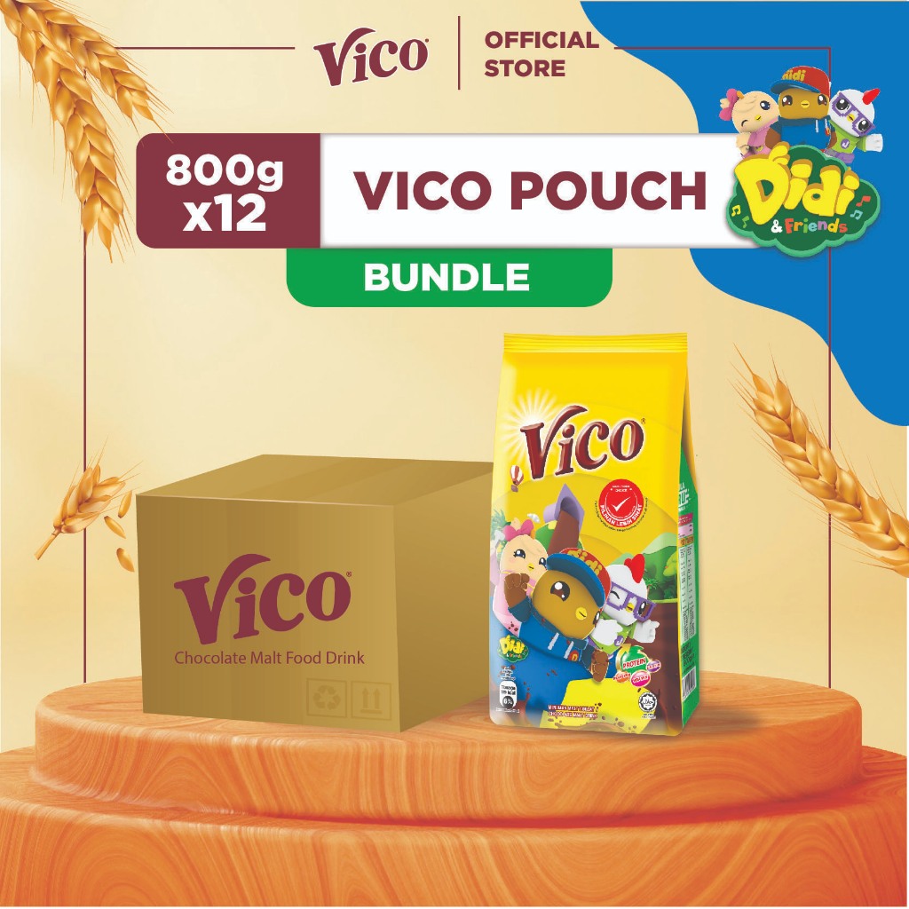 Vico Chocolate Malt Drink (800g x 12 Pack) | Shopee Malaysia