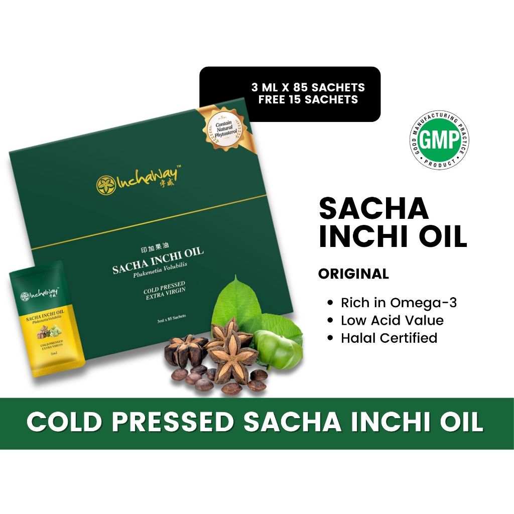 Inchaway SACHA INCHI OIL 印加果油 MINYAK Badan Sihat Slimming Diabetes ...
