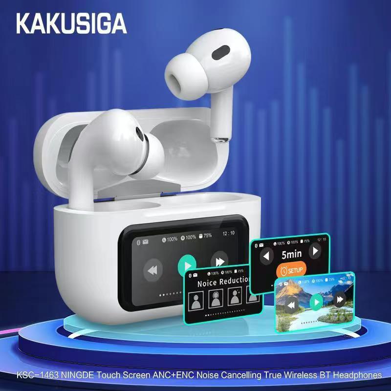 KAKUSIGA KSC-1463 ANC+ENC TWS Wireless Bluetooth V5.4 Earbuds Stereo ...