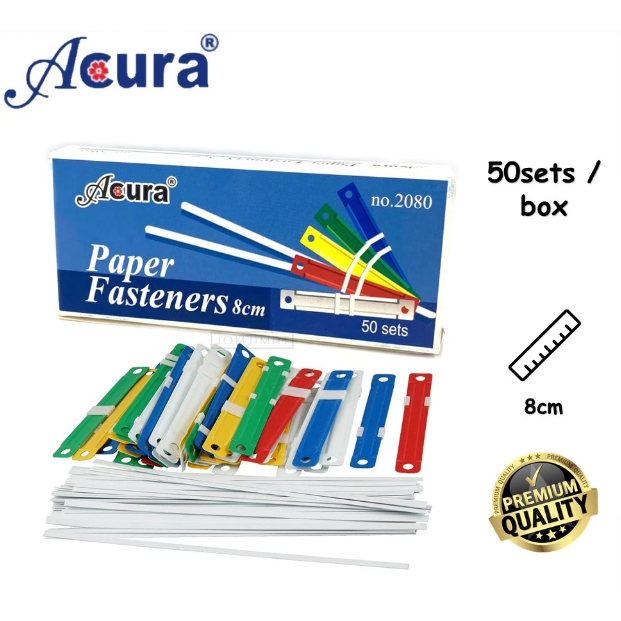Acura 2080 Paper Fasteners / Pengikat Kertas (50 pcs +-) | Shopee Malaysia