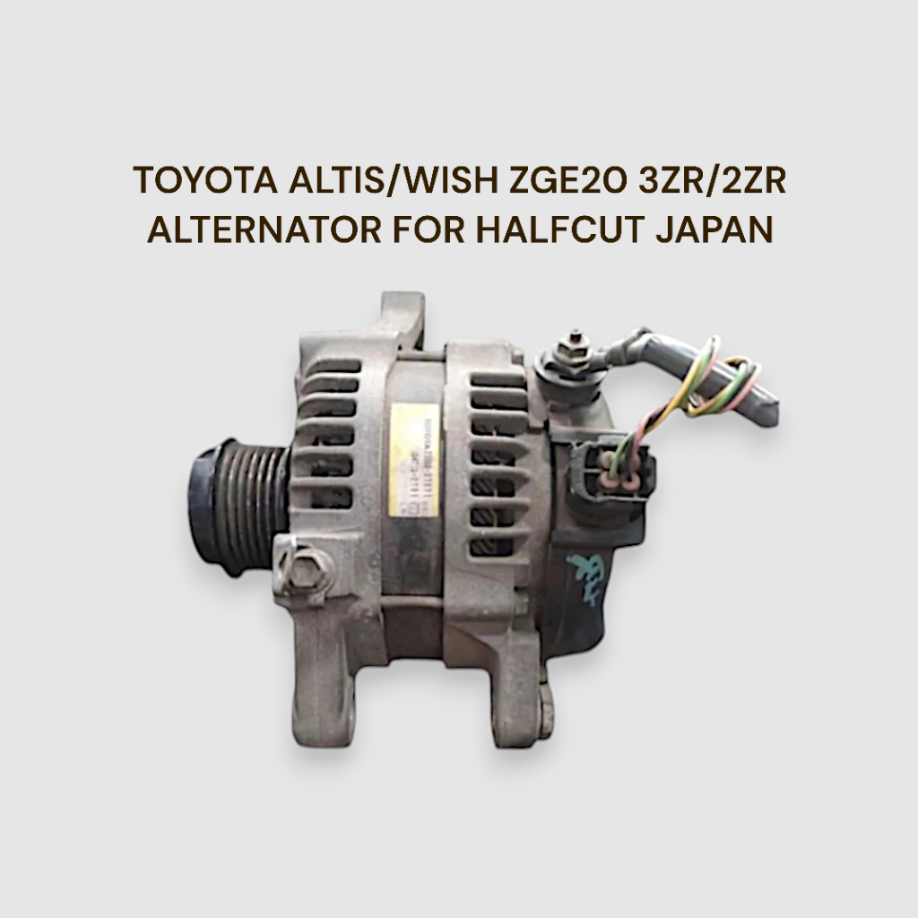TOYOTA ALTIS/WISH ZGE20 3ZR/2ZR ALTERNATOR FOR HALFCUT JAPAN | Shopee ...