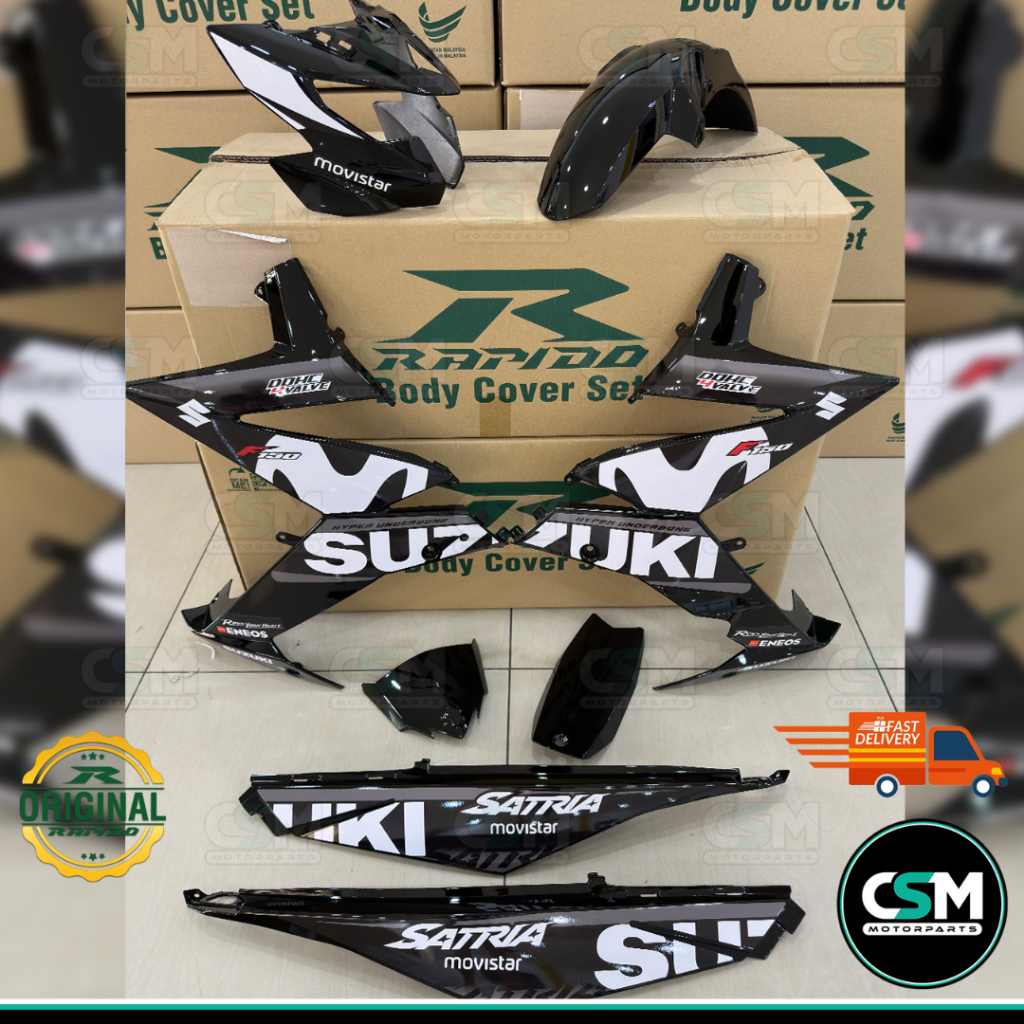 [READY STOCK] Bodyset Rapido Cover Set Raider R150Fi Movistar (Sticker ...