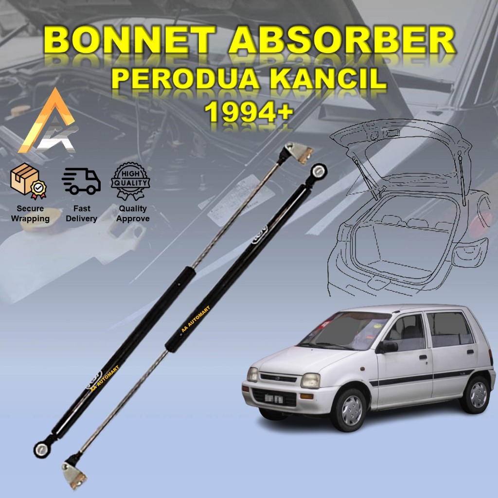 WARRANTY Perodua Kancil 1994 Rear Bonnet Hood Absorber Damper Gas ...