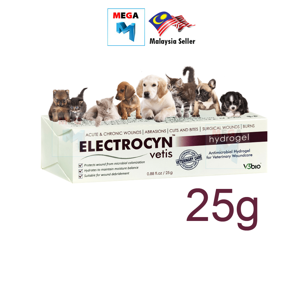 Electrocyn Vetis Hydrogel 25g (Antimicrobial Wound & Skin Care ...