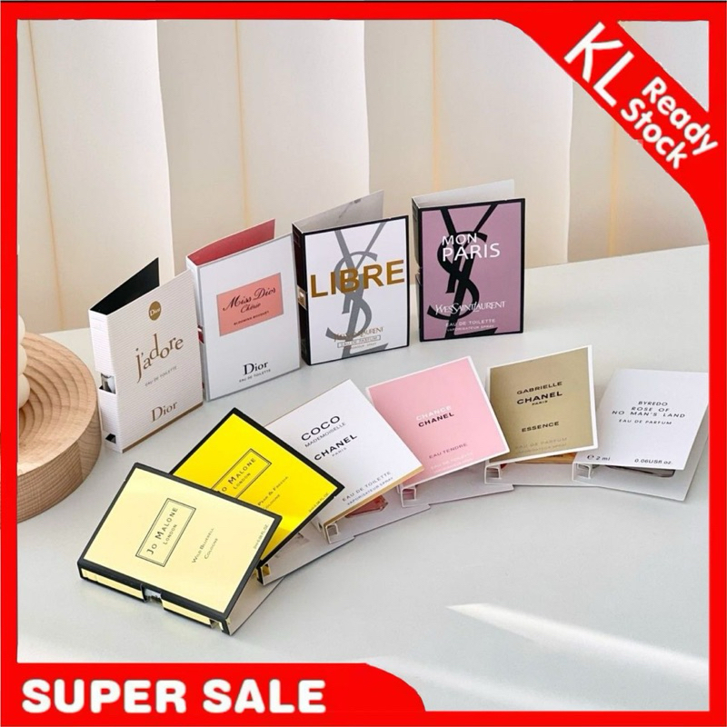2ml Vial Sample Perfume Tester Assorted Brand 2ml/1pcs | Shopee Malaysia