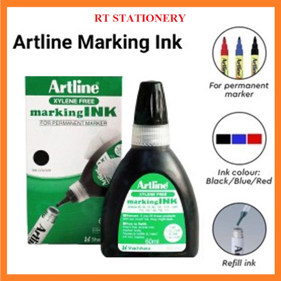 1Pcs Artline 60ml Permanent Marker Refill Ink | Shopee Malaysia