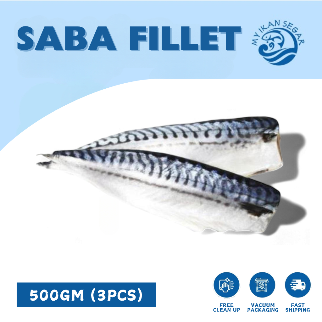FILLET IKAN SABA 500g (SIAP SIANG & CUCI) IKAN SEGAR FILLET IKAN SABA ...