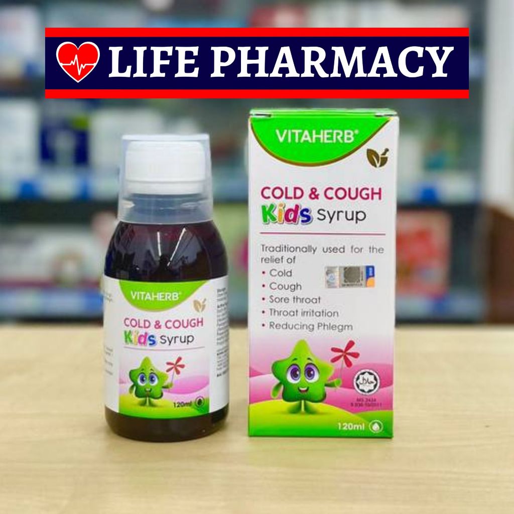 [Lulus KKM] VITAHERB Cold & Cough Kids Syrup 120ml - Ivy Leaf ...