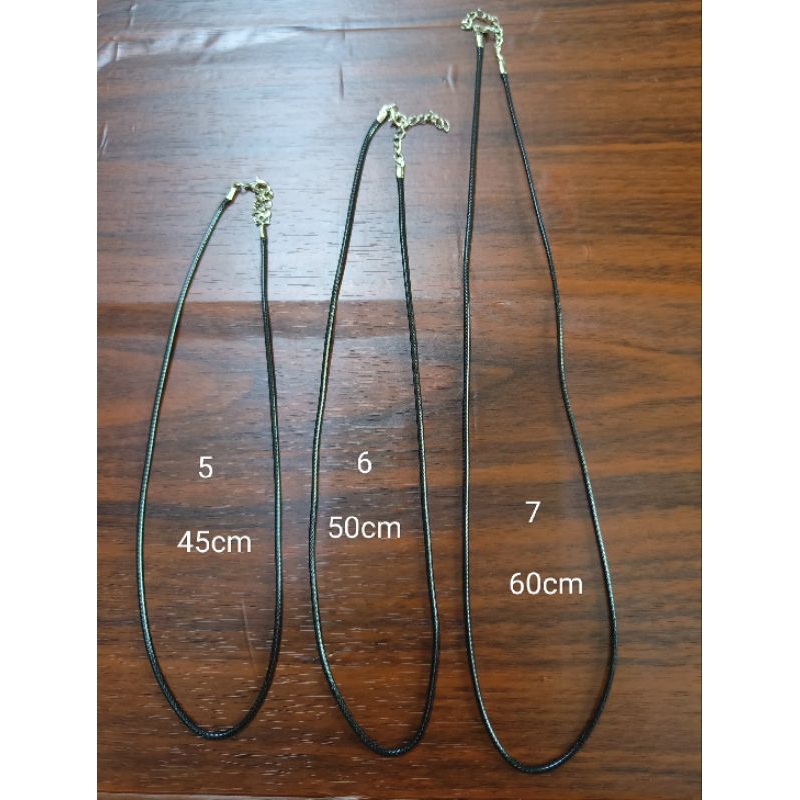 rantai tali leher necklace wax rope leather string 吊坠绳 | Shopee Malaysia