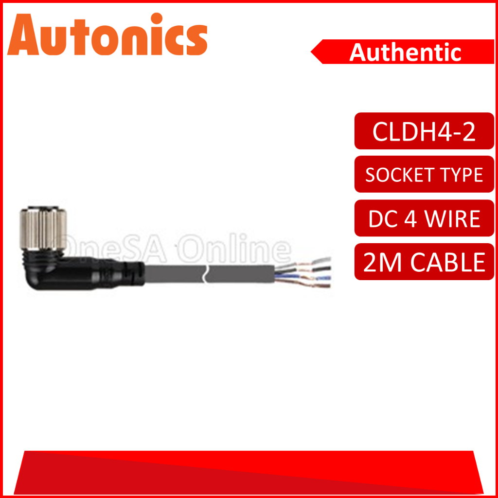 AUTONICS SENSOR CONNECTOR CABLE 2M CABLE DC 4 WIRE(CLDH4-2) | Shopee ...