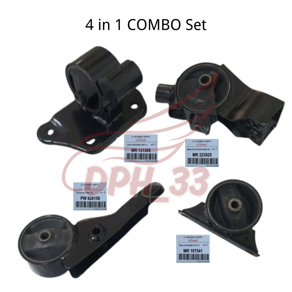 [4 IN 1 COMBO SET] Mitsubishi OEM Engine Mounting - Proton Exora CPS 1. ...