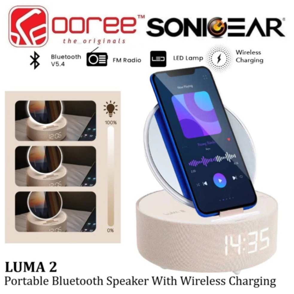 SONICGEAR PANDORA LUMA 2 PORTABLE BLUETOOTH SPEAKER WIRELESS CHARGING ...