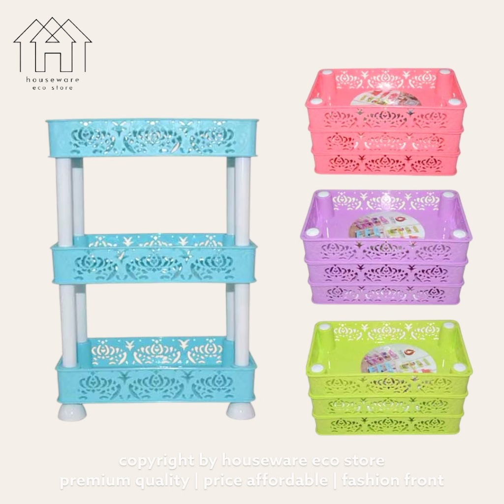 3 Tier Storage Rack / Kitchen Rack Rak Barang Serbaguna / Rak Pelbagai ...
