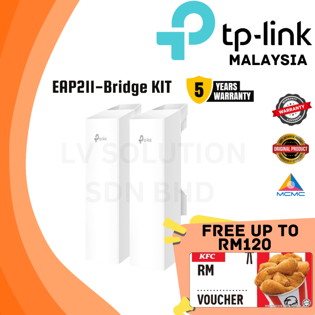 TP-Link Omada EAP211-Bridge KIT Wireless Bridge 5GHz 867Mbps Indoor ...