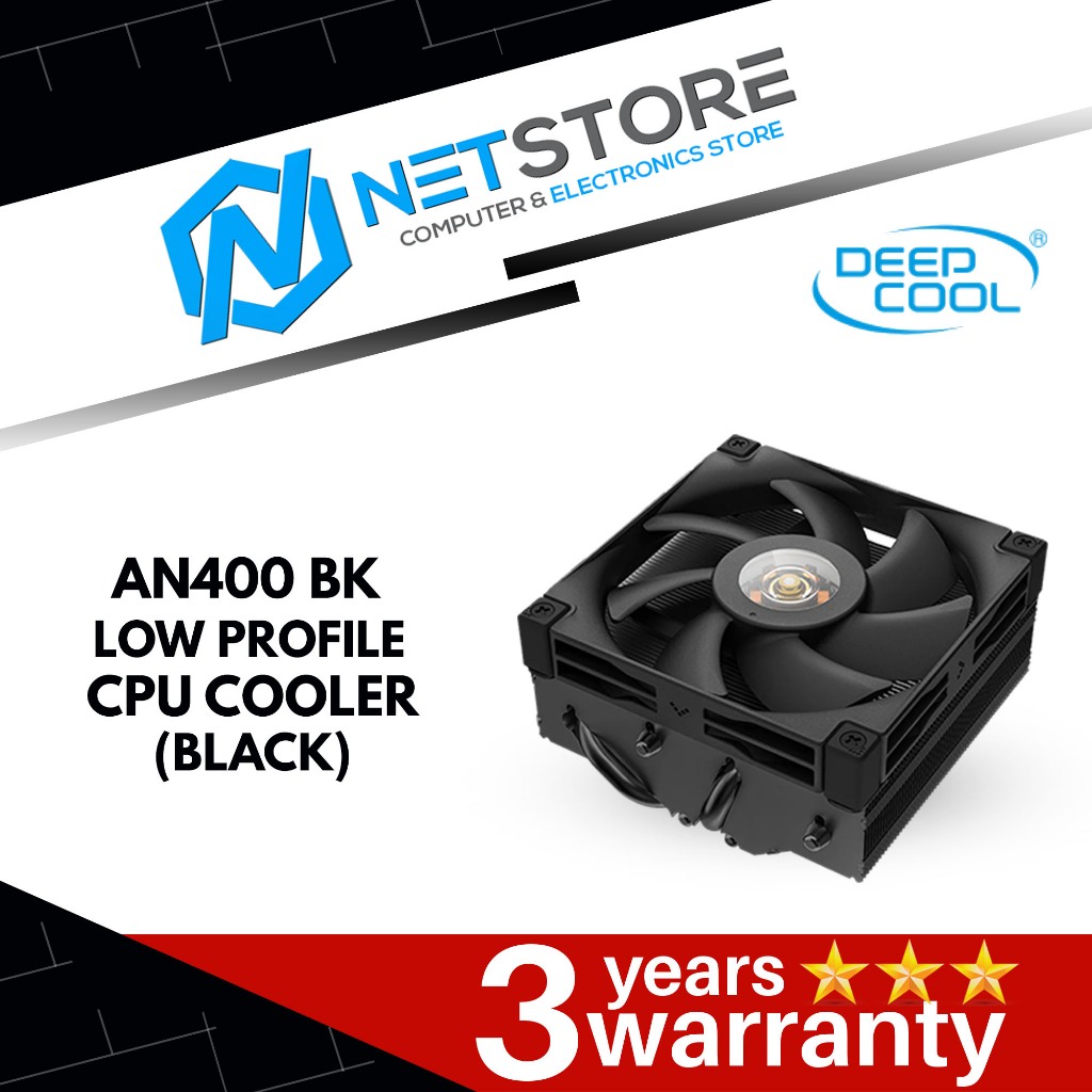 Deepcool AN400 BK Low Profile CPU Cooler - R-AN400-BKWNMN-G | Shopee Malaysia