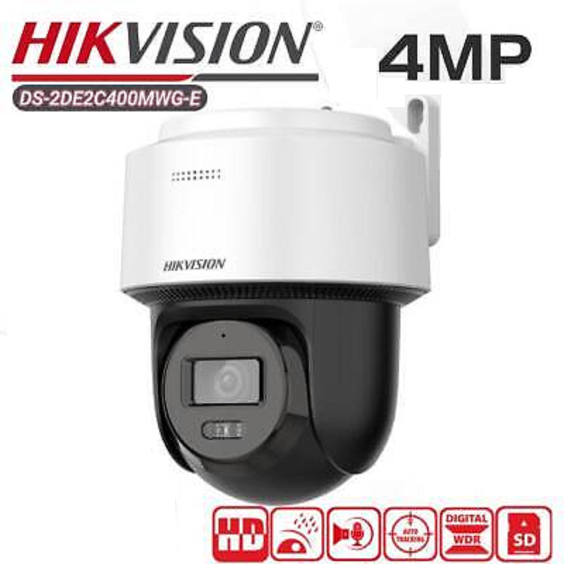Hikvision DS-2DE2C400MWG-E Hikvision 4MP IR & White light Mini PT Network Camera | Shopee Malaysia