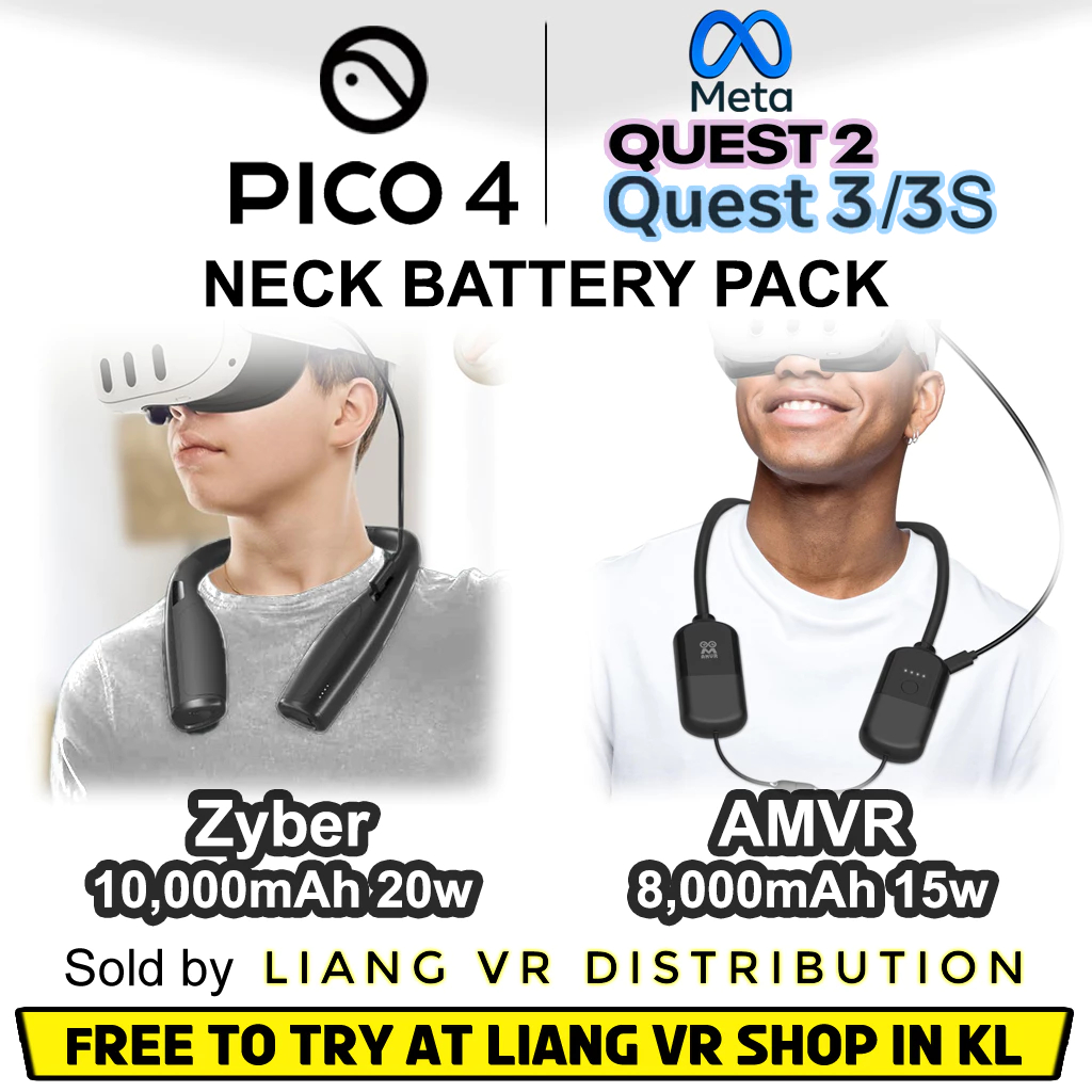 Portable Neck Battery Pack Powerbank for Meta Quest 3 / Meta Quest 3S ...