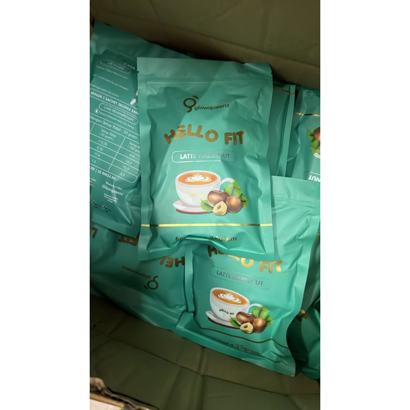 READY STOCK 💚 HELLO FiT HAZELNUT LATTE BY GLOW QUEENZ | Shopee Malaysia