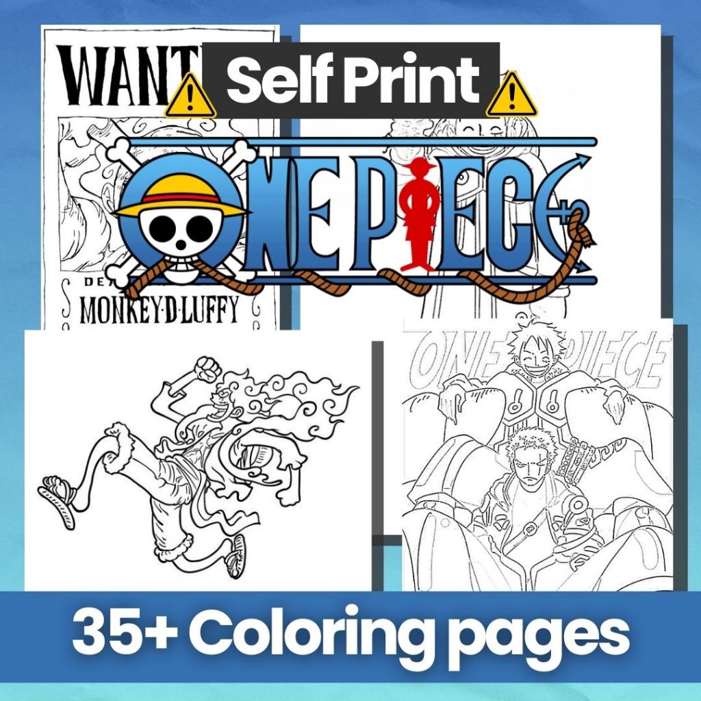 ONE PIECE GEAR 5 & EGGHEAD 2024 Colorings Pages PDF file ( CETAK ...