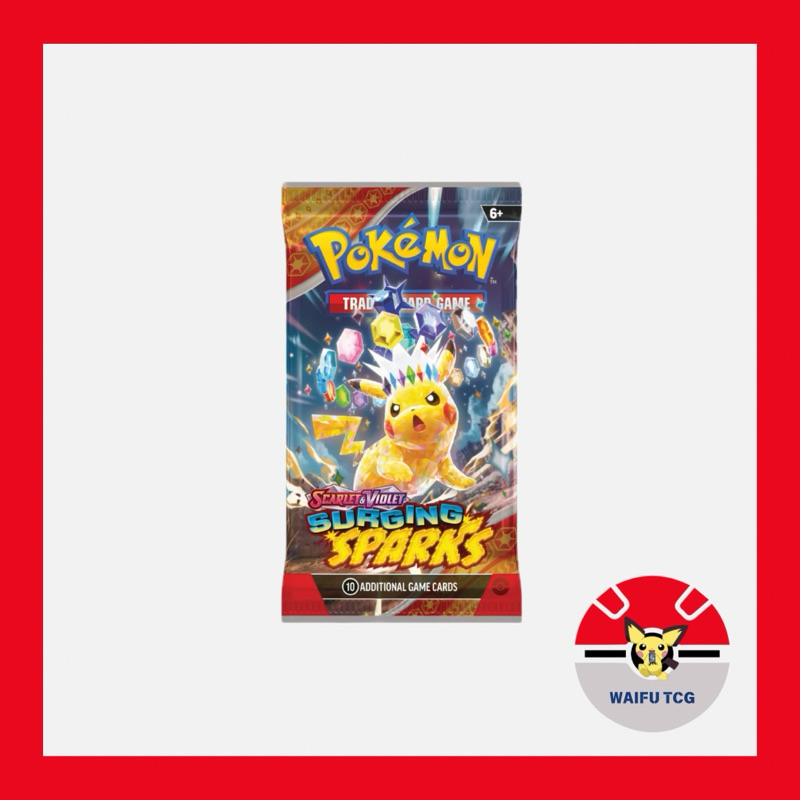（LIVE RIP) Pokemon Card TCG SV8 Surging Sparks Booster Pack | Shopee ...