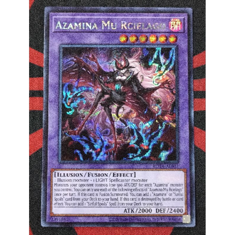 YUGIOH KONAMI ROTA-AE031 Azamina Mu Rcielago (Secret Rare/Super Rare ...