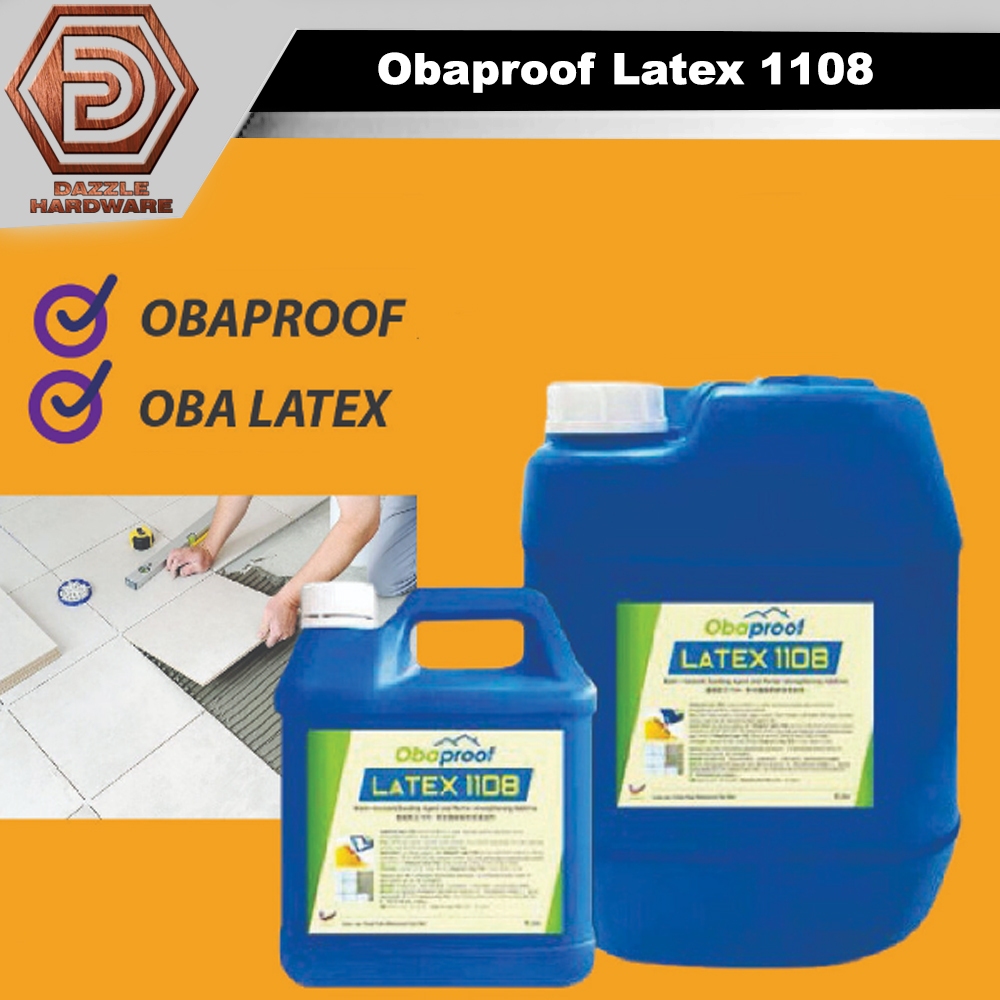 Obaproof latex 1108 4 liter / 18 liter obaproof susu simen susu jubin ...