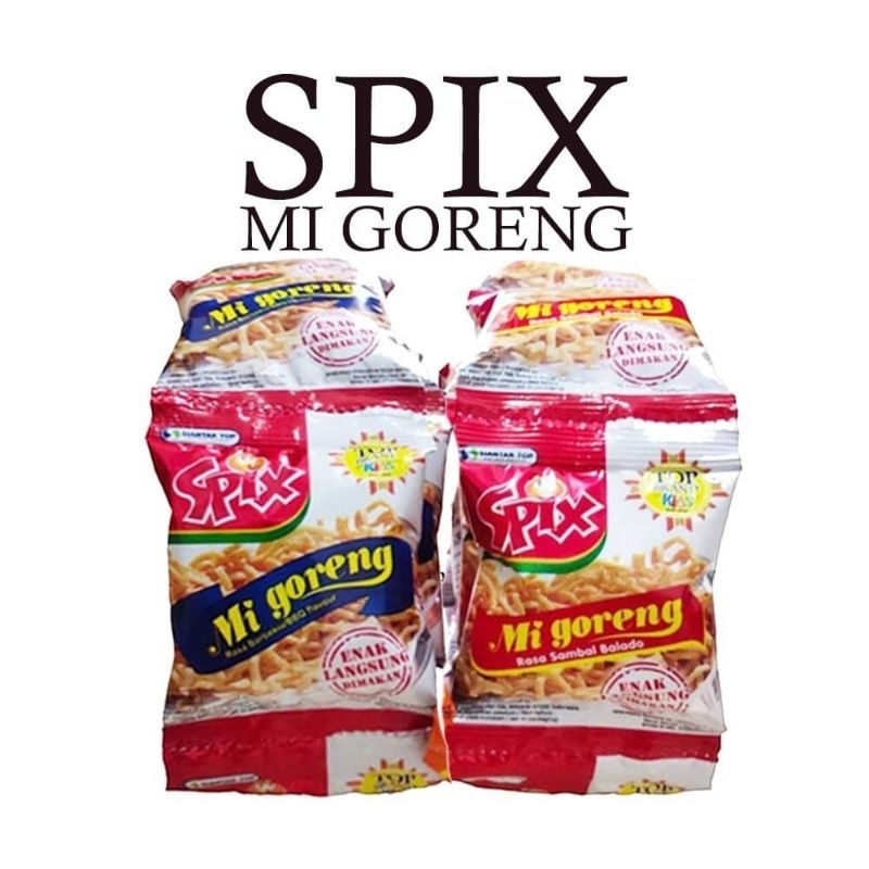Spix Mi Goreng Snack Jadul / Mi Spix /Mie Spix Harga Renceng. | Shopee ...