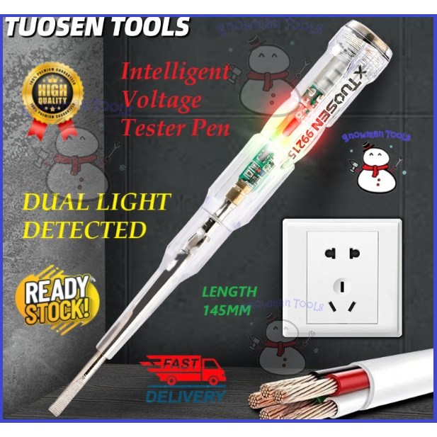 TUOSEN TEST PEN ELECTRIC TESTER SPARK DETECTING ELECTRICAL SCREWDRIVER ...