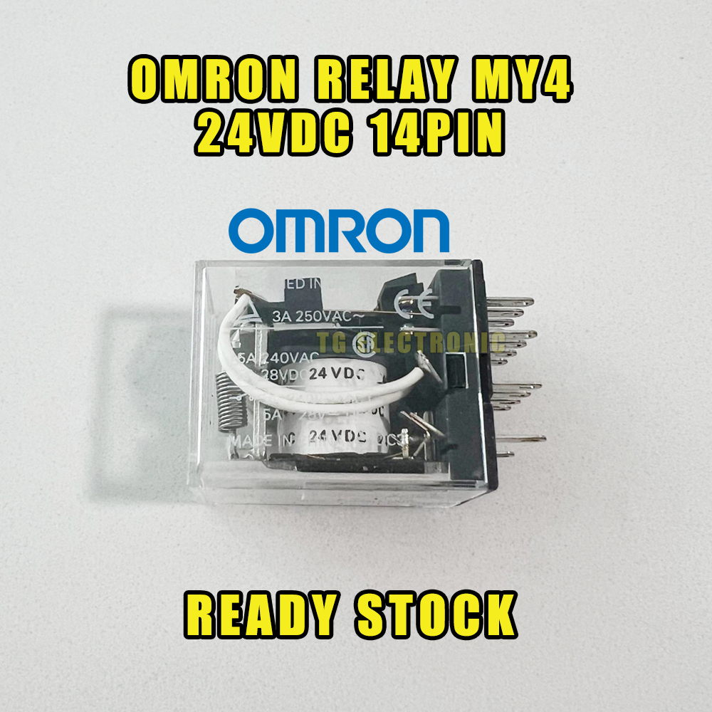 OMRON MY4 24VDC POWER RELAY 24VDC 3A 24V General Purpose Plug-In Relay ...