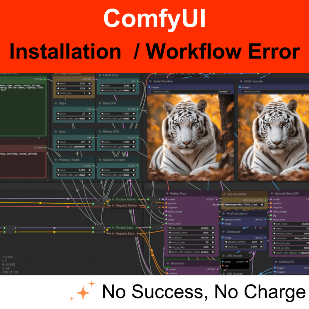 ComfyUI Installation / Workflow Error I No Success, No Charge | Shopee ...