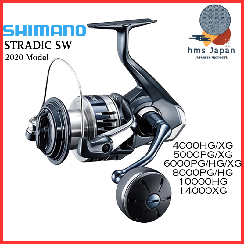 SHIMANO 20 Stradic SW (2020 Model) Series 4000/5000/6000/8000/10000/14000 Spinning Reel for ...