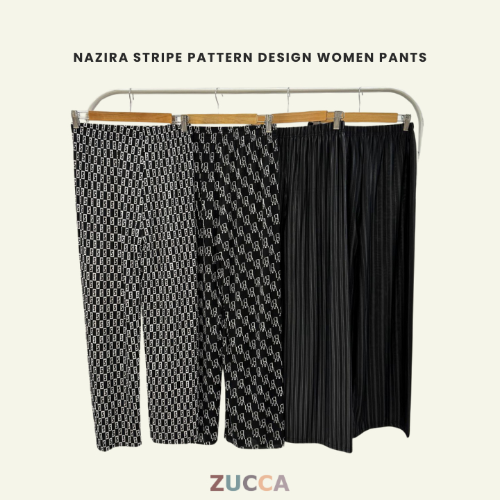 ZUCCA NAZIRA SELUAR WANITA CORAK BERGARIS – L066 – 011185 & 007165 ...