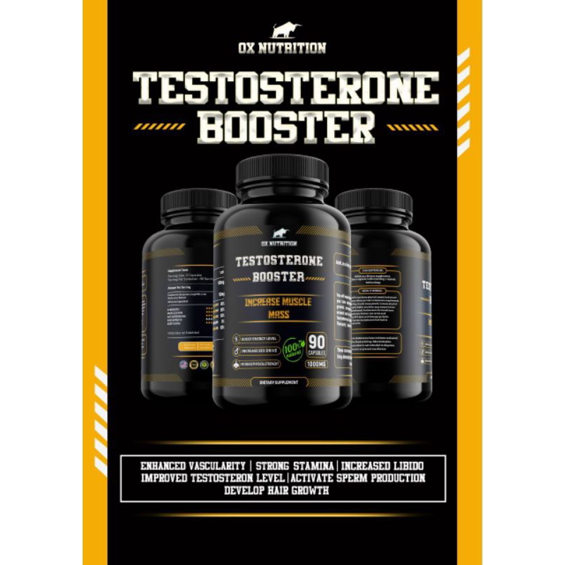 OX NUTRITION - T3$T0$T3R0N3 B00STER 1000mg 90CAPS INCREASE MUSCLE MASS | Shopee Malaysia
